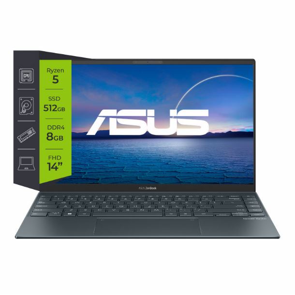 NOTEBOOK ASUS 14 ZENBOOK UM425 RYZEN 5 5600H 8GB 512GB W11 R5